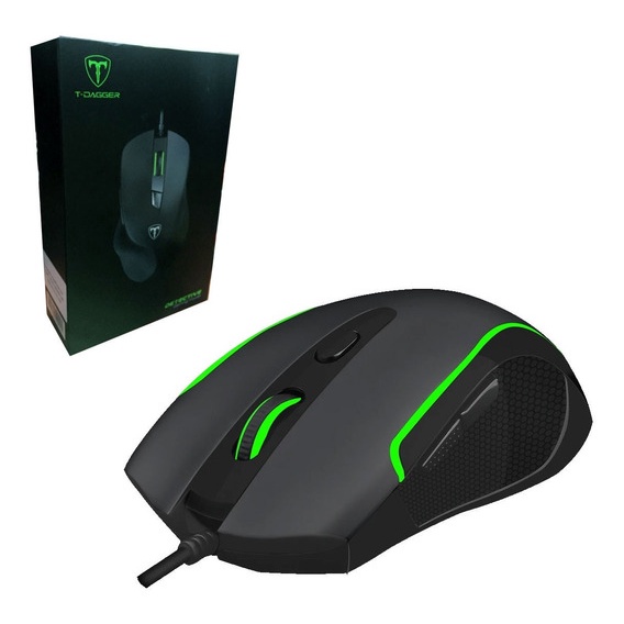 Mouse Gamer T-DAGGER 3200DPI - 6 BOTÕES - PRETO - Private T-TGM-106 - LED | Shopee Brasil