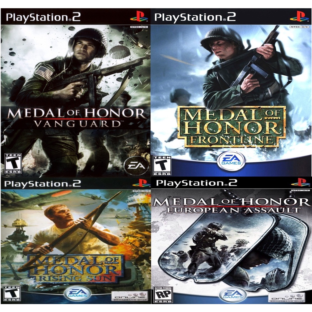 Kit Medal Of Honor Collection com 4 Jogos (PS2) | Shopee Brasil