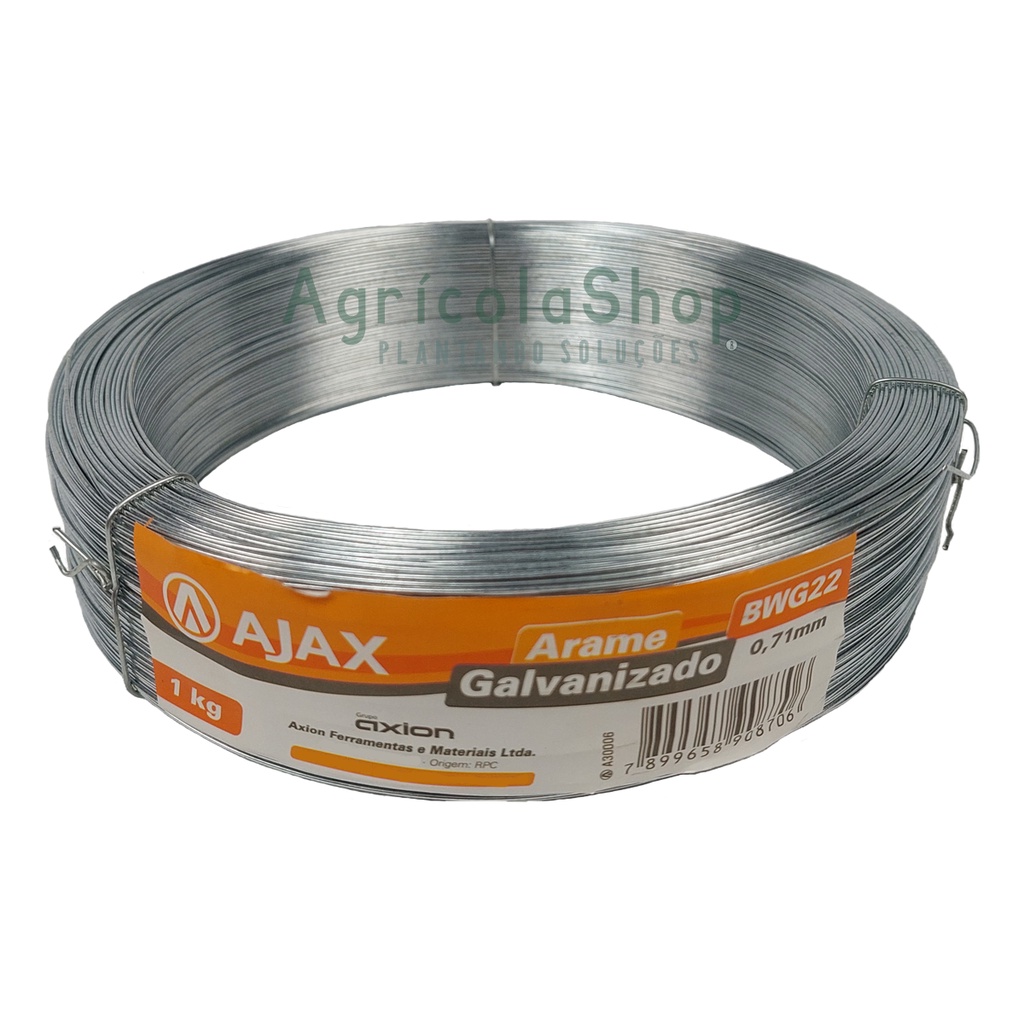 Arame Galvanizado BWG 22 Ajax 0,71mm | Shopee Brasil