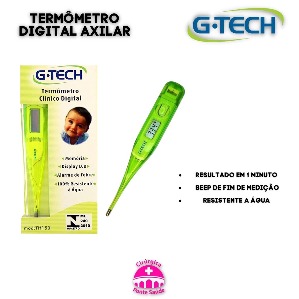 Termômetro digital axilar - G-Tech | Shopee Brasil