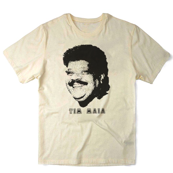 Camiseta Algodao Tim Maia Stencil Musica Nacional Mpb Rock Pop Nervous ...