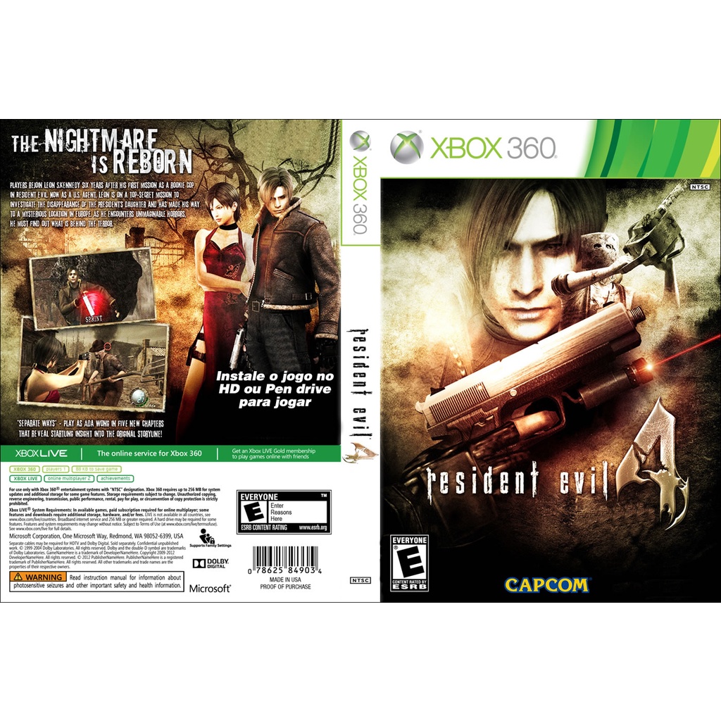 Resident evil 4 P/ Xbox360 Desbloq(Jtag/Ltu/Lt/Rgh) | Shopee Brasil