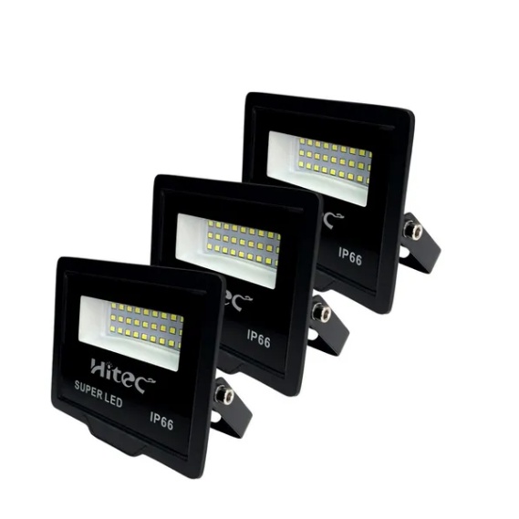 Kit 3 Refletor Led 50w Holofote Branco Bivolt A Prova Dagua | Shopee Brasil