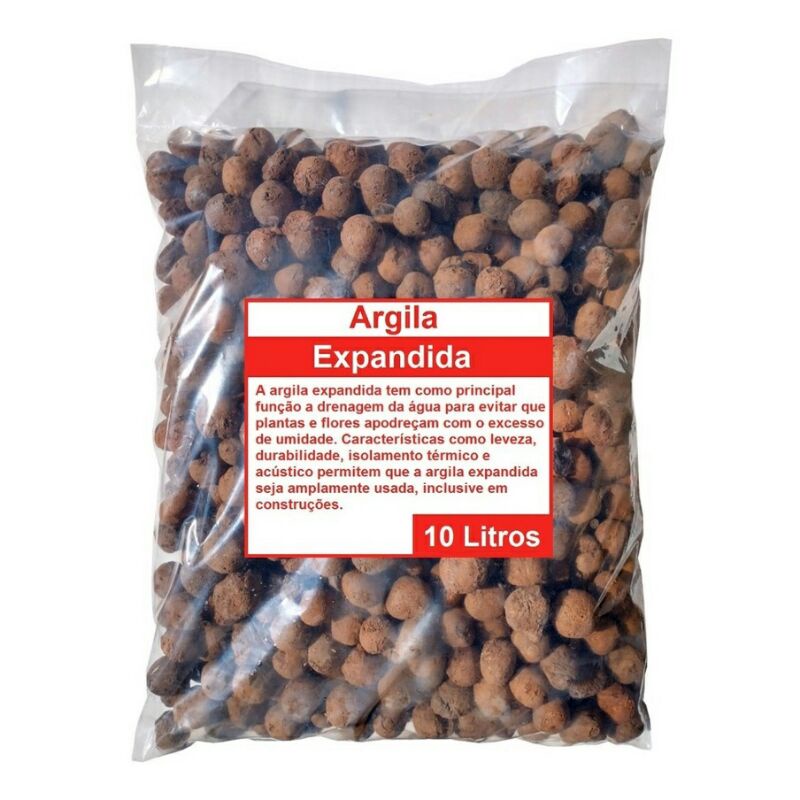 Argila Expandida 4kg (10Litros) | Shopee Brasil