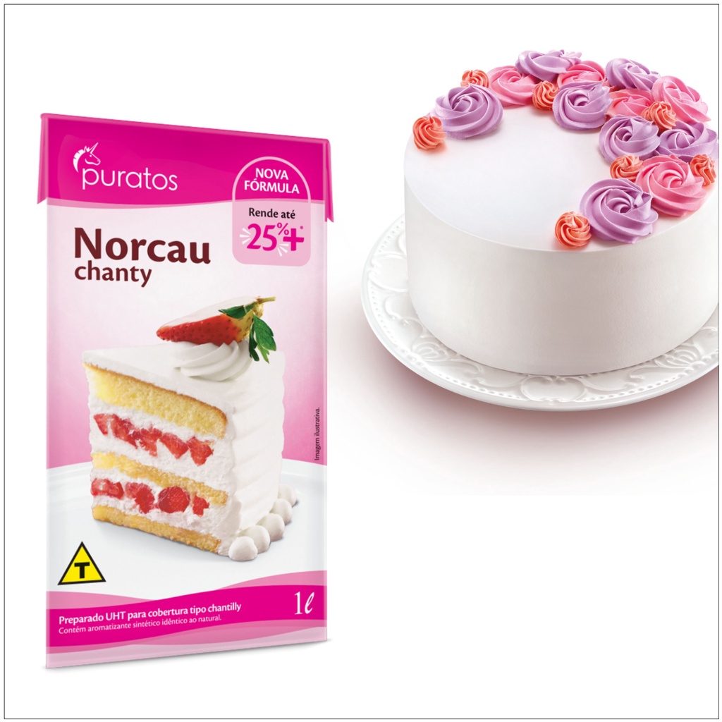 Chantilly Pronto Norcau 1 Litro Puratos / Chantilly Para Confeitaria ...