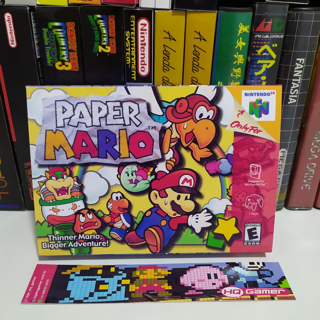 Paper Mario - Box do Jogo (Nintendo 64) - Escorrega o Preço