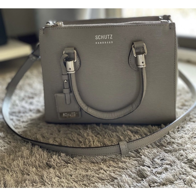 Bolsa schutz tote Lorena mini classic cinza | Shopee Brasil