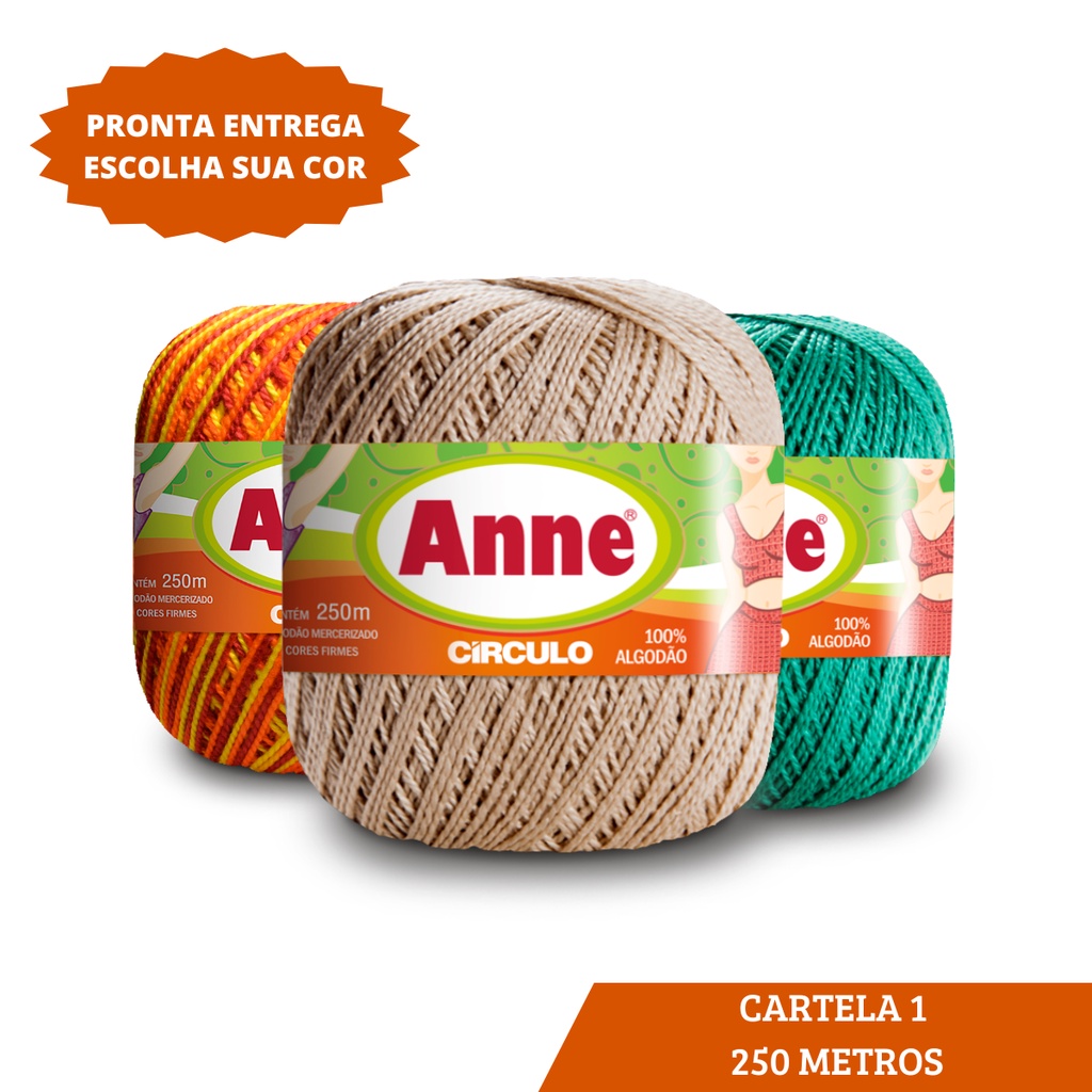 Linha Anne Circulo 250 Metros - CARTELA 1 | Shopee Brasil