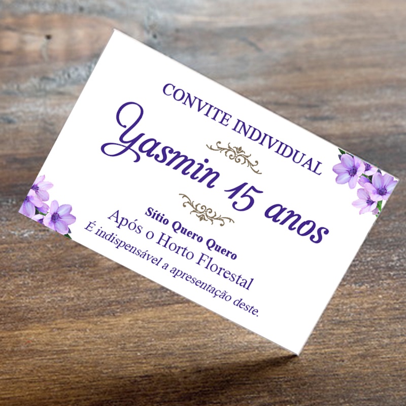 180 Convites Individual 5x3cm Arte Grátis Casamento, 15 anos, Infantil ...