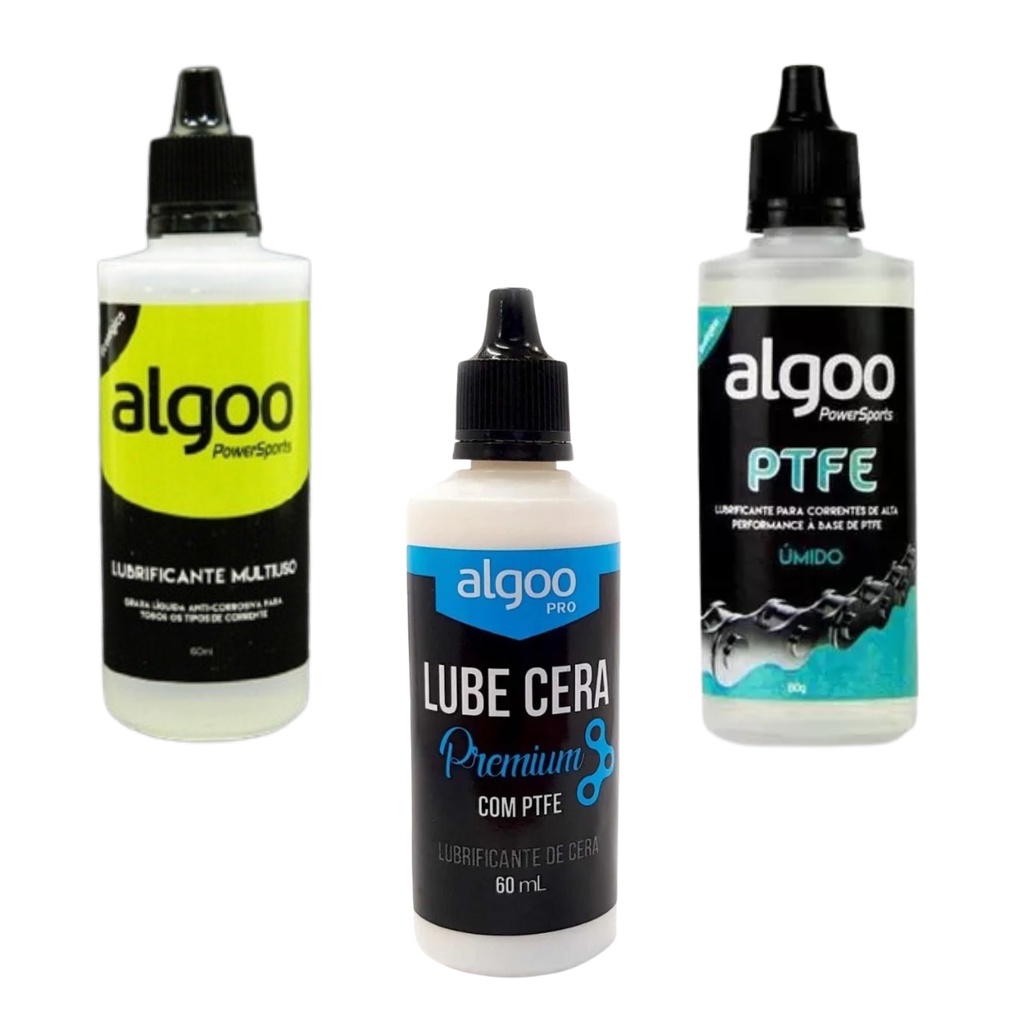 Oleo Lubrificante Algoo Lube Cera Premium 60ml Para Corrente | Shopee ...