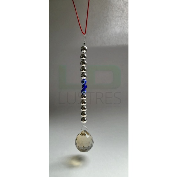 Kit Feng Shui Cristal Multifacetado Honey Com Fio Rosa De 1m | Shopee ...