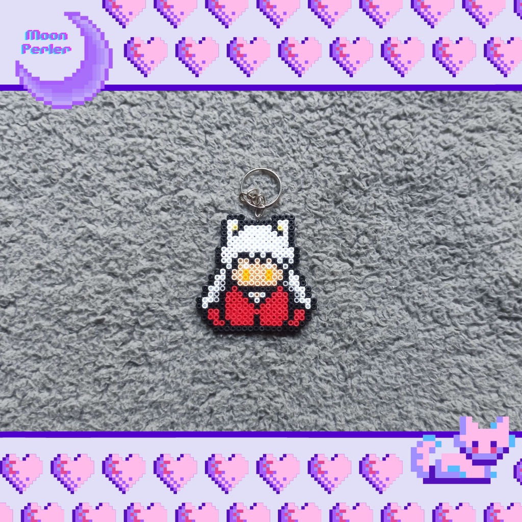 Chaveiro Inuyasha (Perler Beads, Pixel Art, Hama Beads) | Shopee Brasil