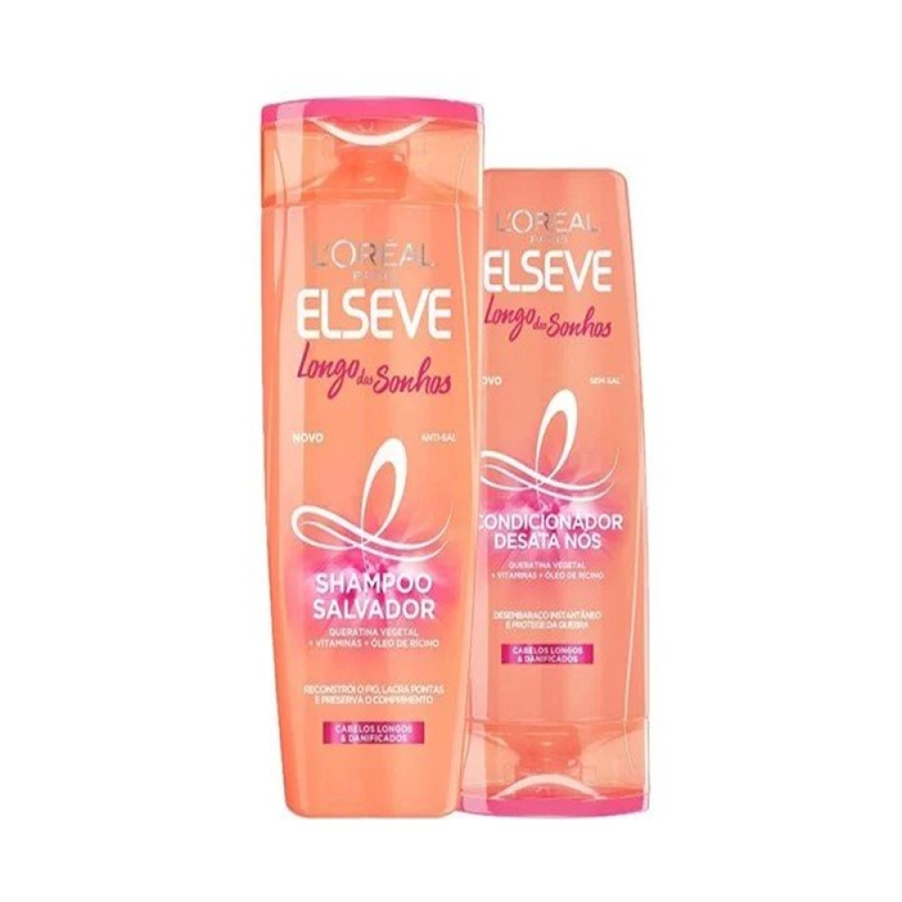 Kit L'Oréal Paris Elseve Longo dos Sonhos Shampoo 375ml + Condicionador 170ml | Shopee Brasil