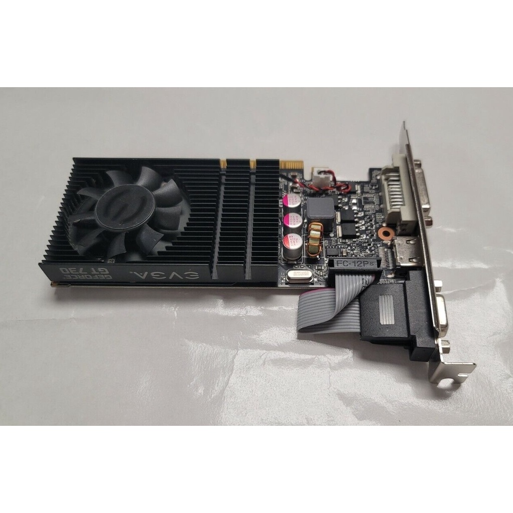 Placa de Vídeo Seminova NVIDIA GeForce GT 730 Evga 1GB DDR3, Vga, Dvi ...