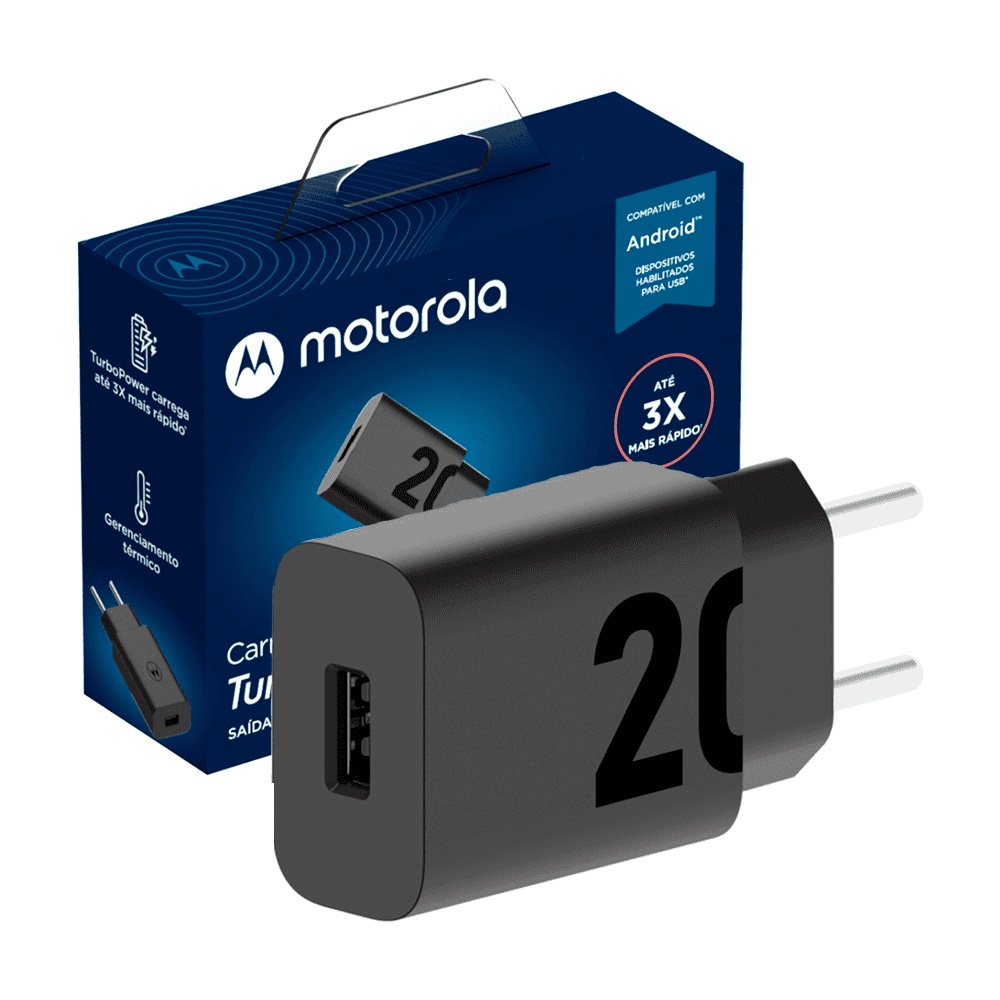 Carregador Motorola Turbo Usb 20w Anatel Original | Shopee Brasil