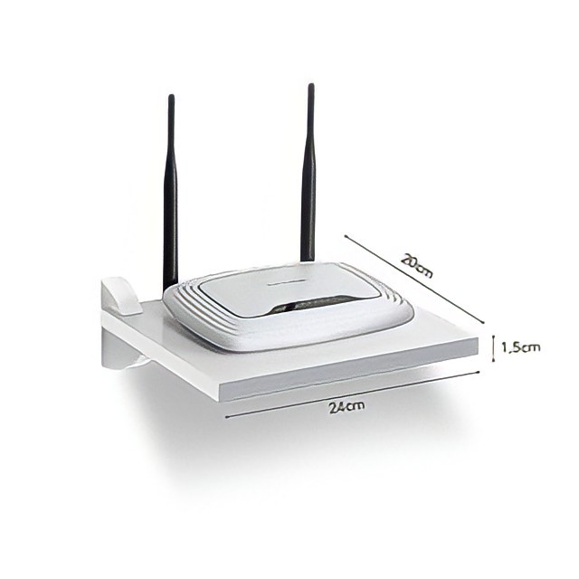 Prateleira Porta Modem 1,2x20x24cm Branco ou Preto Utilita PRAT-K ...