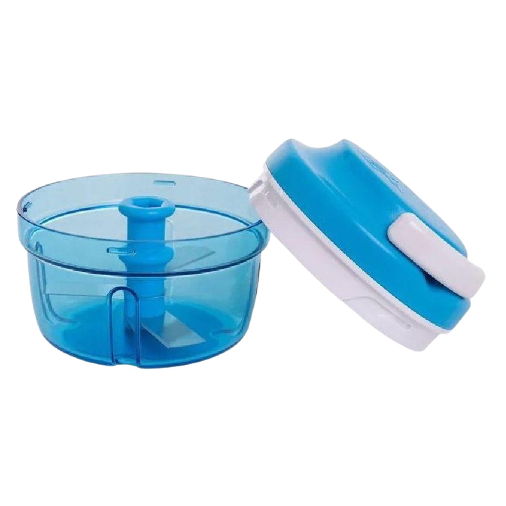 Mini Processador Tupperware Azul 300ml Novo Original Tapower Turbo Chef ...