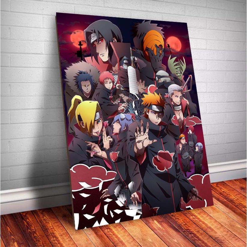 Placa decorativa MDF Akatsuki (28x20 A4) Quadro parede & decoração ...
