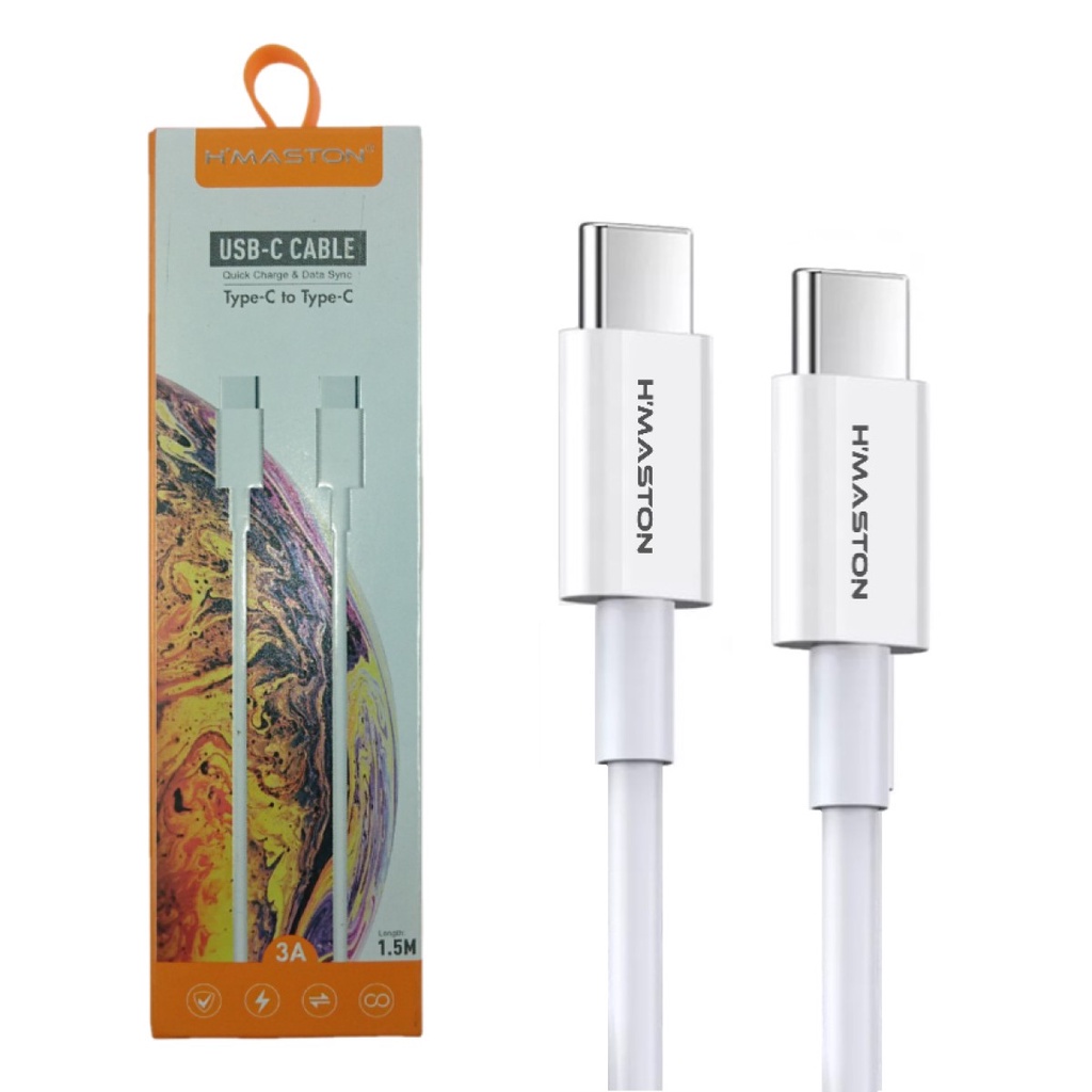 Cabo Tipo C para Tipo C 1,5m H88-4 H´maston | Shopee Brasil