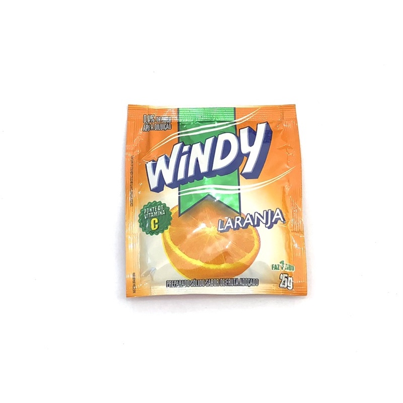 Suco Em Pó Windy 25g Sabor Laranja Unidade Shopee Brasil