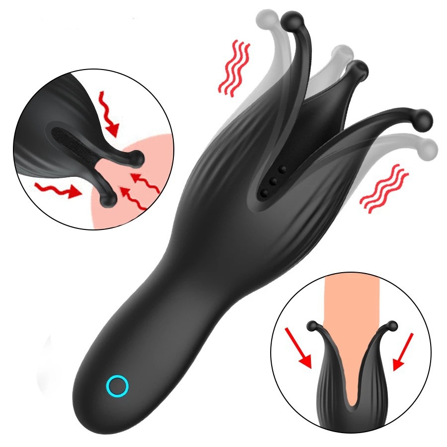 Vibrador Para Homens Estimulador De Glãs Pênis Massagem Clítora Delay Ejaculação Trainer