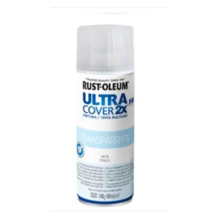Tinta Spray Uso Geral Ultra Cover 2x Rust Oleum 430ml Transparente Fosco | Shopee Brasil
