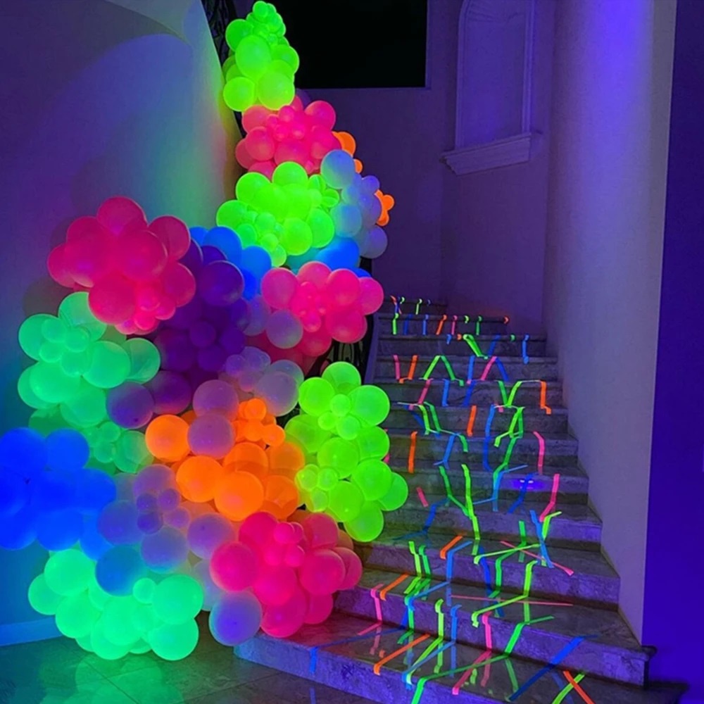 25 Bexigas Balão Neon n9 Decoração Festa Neon mais brilho | Shopee Brasil