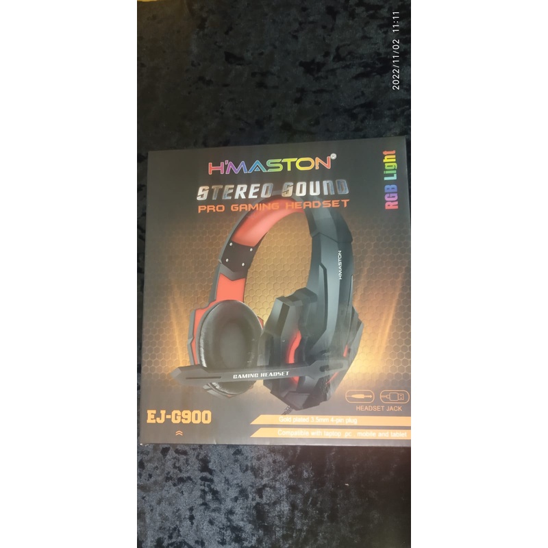 Fone Headset Gamer H'Maston EJ-G900 com fio | Shopee Brasil