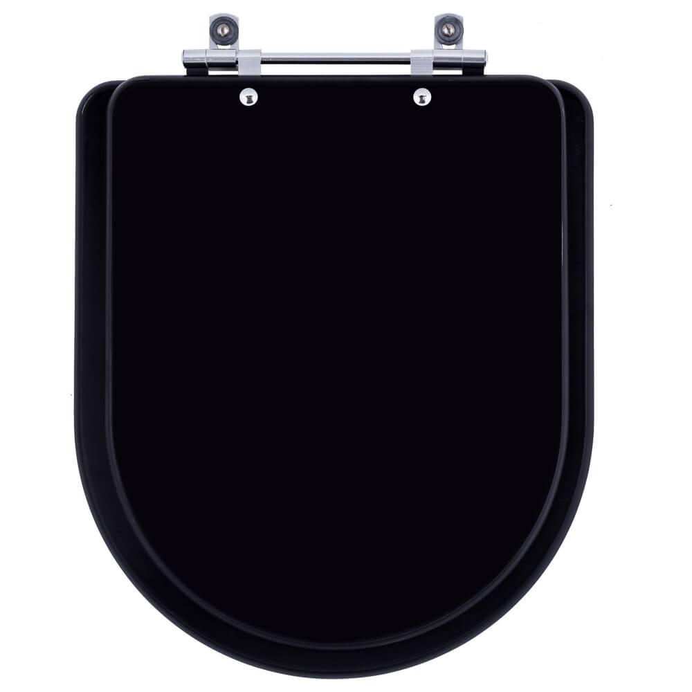Assento Sanitário Link Preto Fosco para vaso Deca | Shopee Brasil