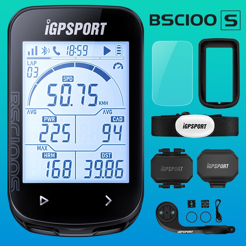 iGPSPORT BSC100S GPS Odômetro Ciclismo Bicicleta Computador Sensores Cycl Velocímetro 2,6'Tela ...