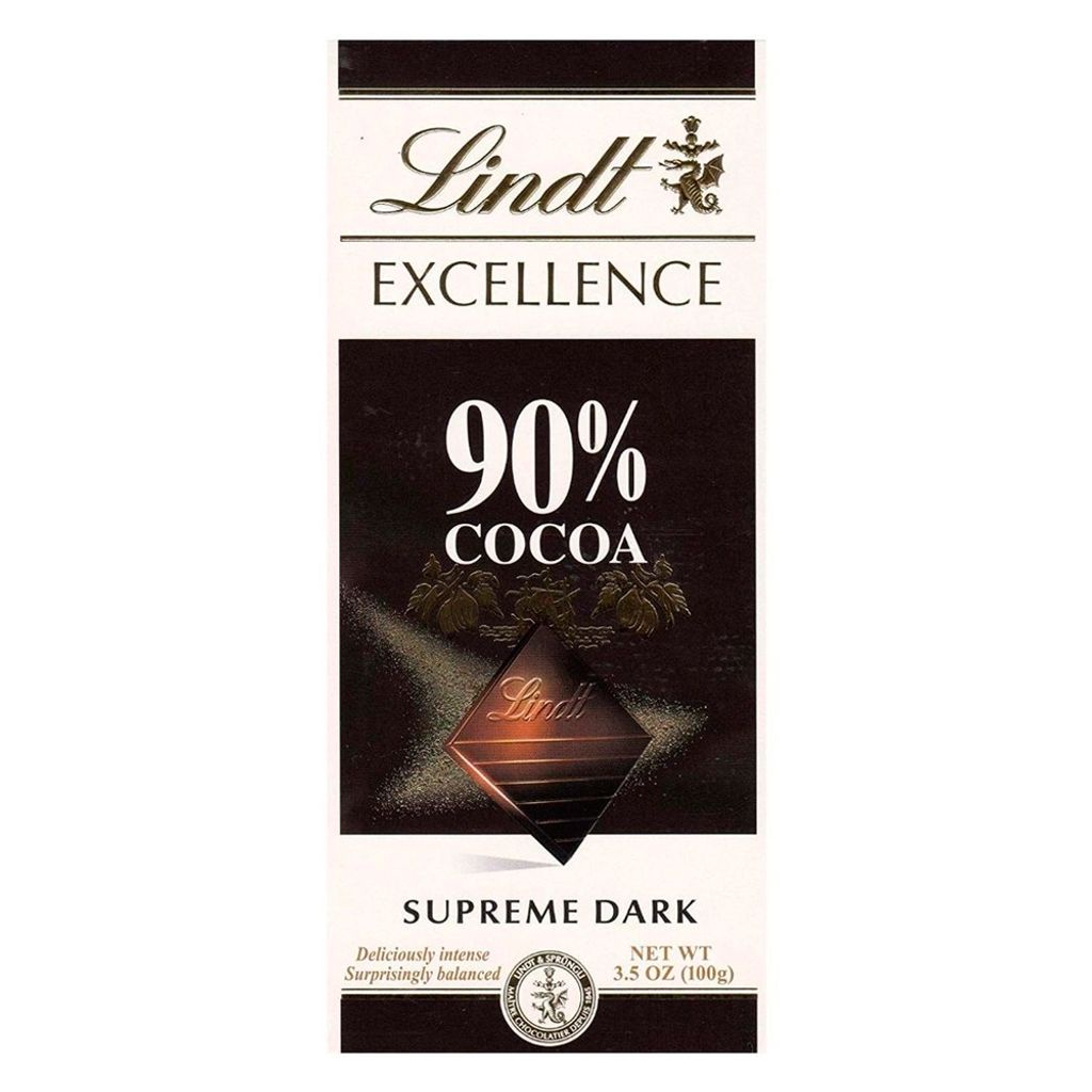Chocolate Lindt Excellence 90% Cocoa Supreme Dark 100g | Shopee Brasil