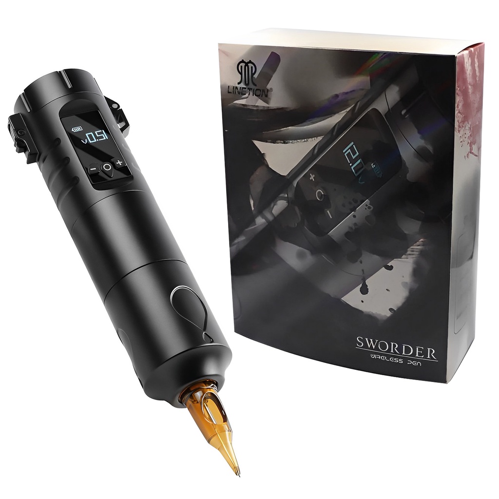Maquina Pen Linetion Sworder Com 2ª Baterias Tatuagem Tattoo | Shopee ...