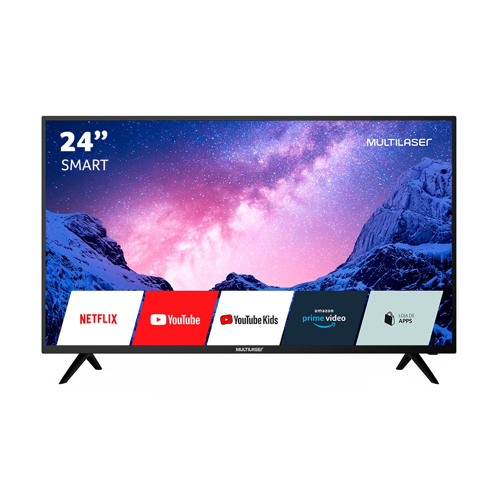 Smart TV 24 Polegadas HD Wi-fi Integrado Multilaser - TL040 | Shopee Brasil