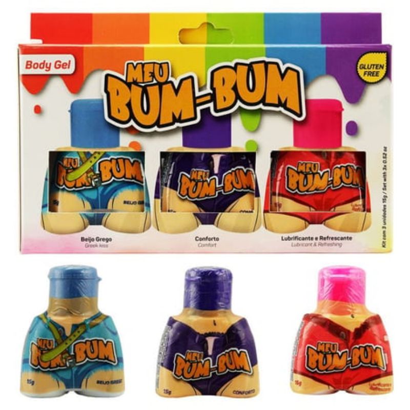 Meu Bum-Bum Kit Sexo Anal Perfeito 03 Unidades Pepper Blend | Shopee Brasil