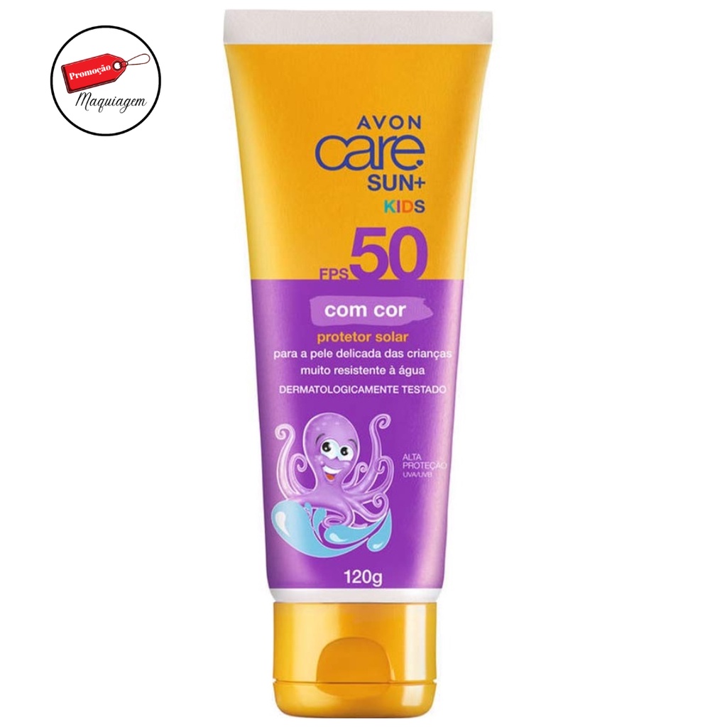Protetor Solar Infantil FPS 50 Avon Care Sun Kids 120g | Shopee Brasil