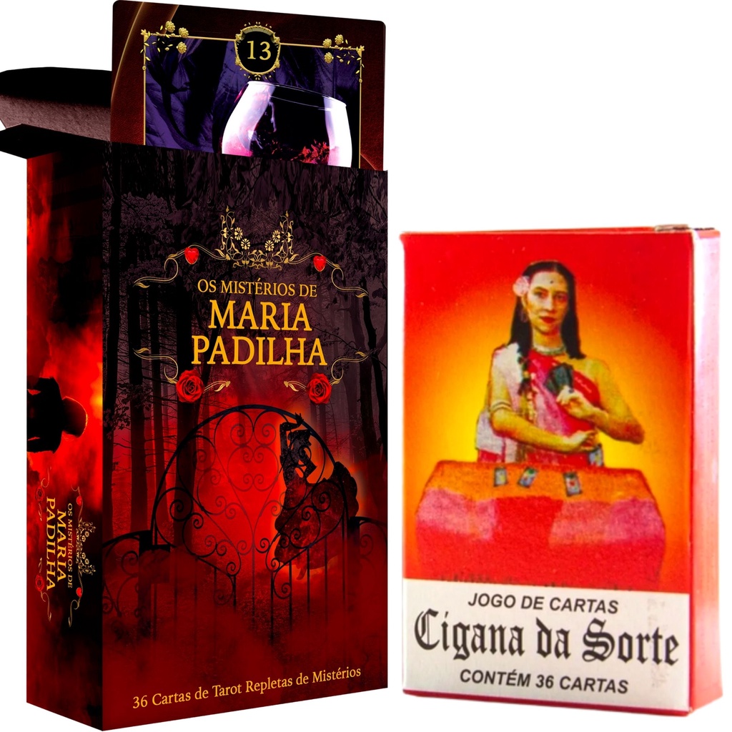 Baralho Tarot Os Mistérios de Maria Padilha Pomba Gira 36 cartas ...