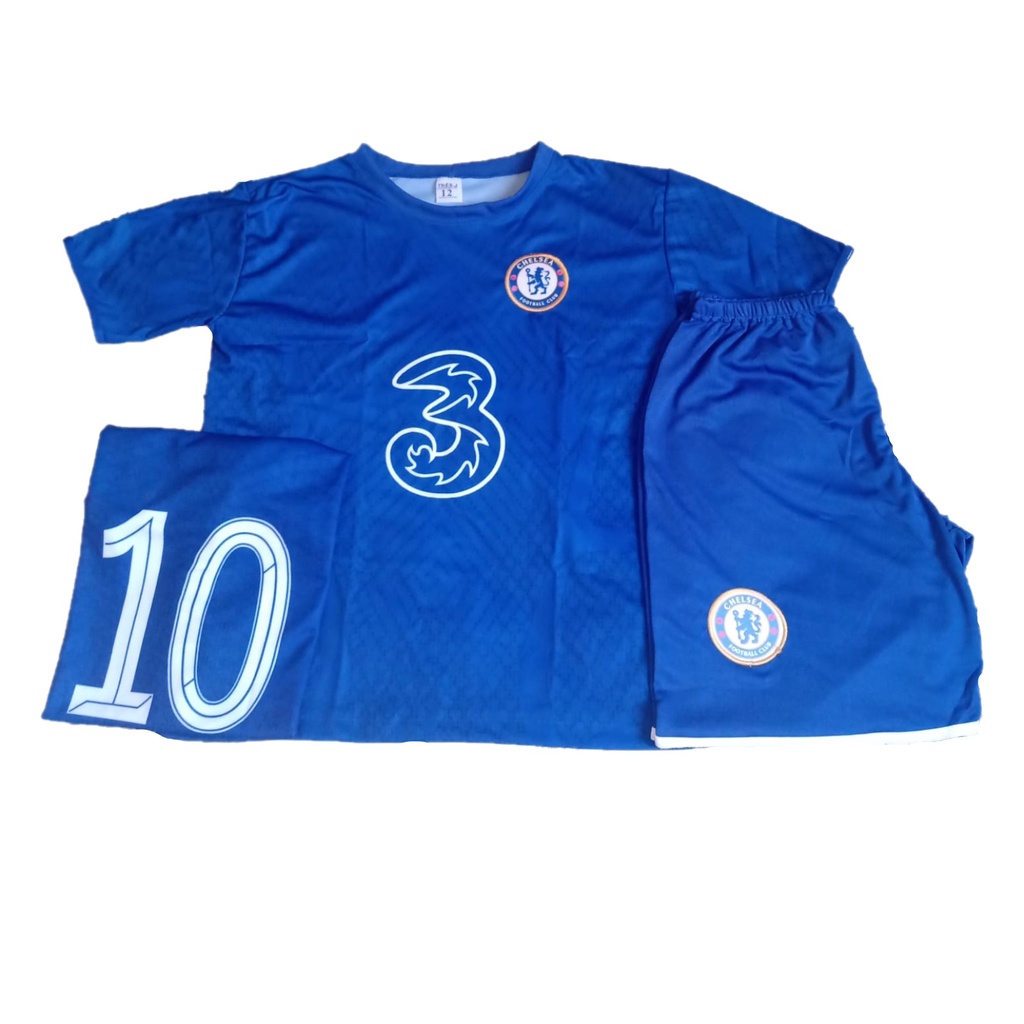 Conjunto Infantil Criança Uniforme Time Chelsea Futebol | Shopee Brasil