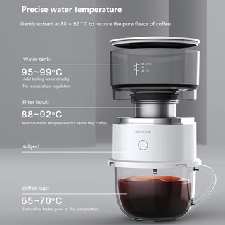 Mini Cafeteira Portátil Com Máquina De Café Inteligente Automática De ...