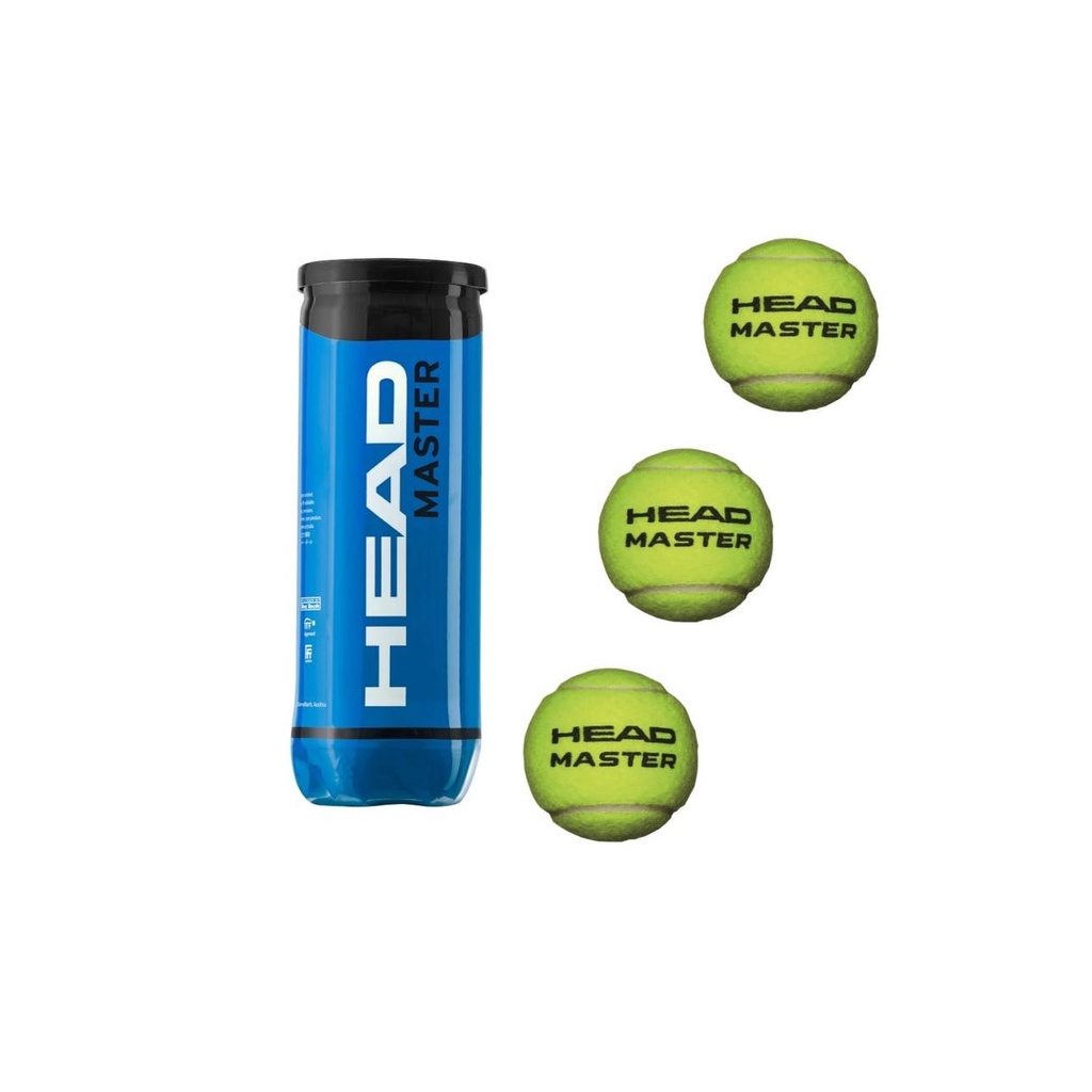 Tubo Com 3 Bolas de Tennis / Tenis - Head Master | Shopee Brasil