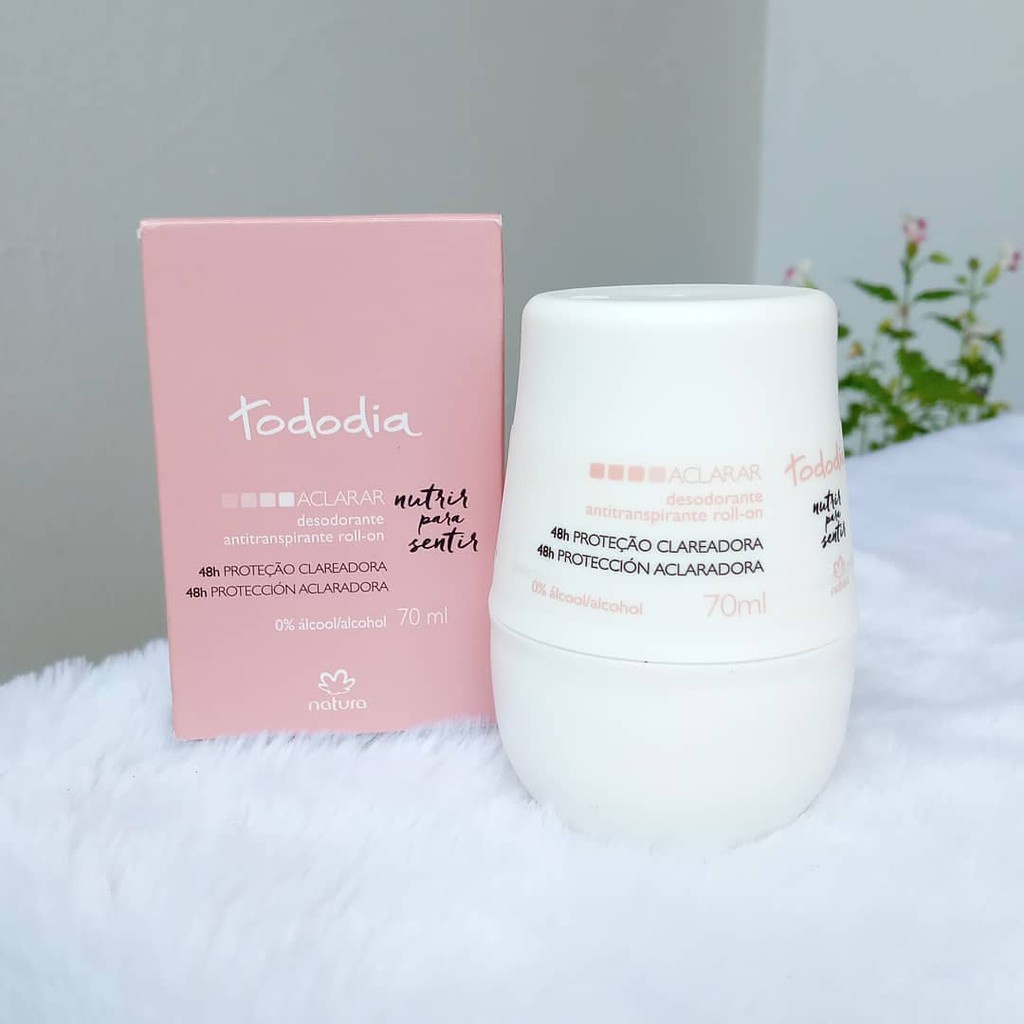 Desodorante Antitranspirante Roll-on Aclarar Tododia Natura clareador ...