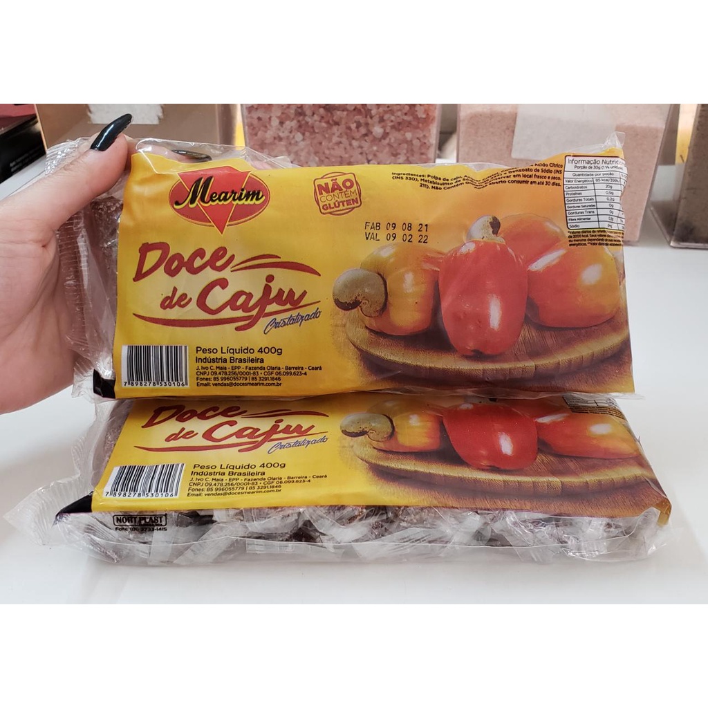 Doce de Caju Cristalizado Mearim 400g | Shopee Brasil