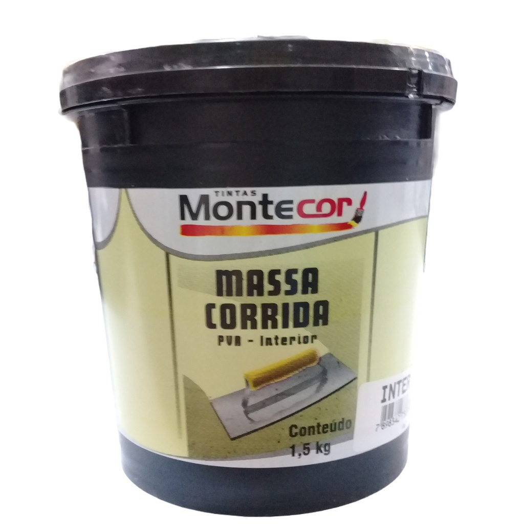Massa Corrida PVA Montecor 1,5KG | Shopee Brasil