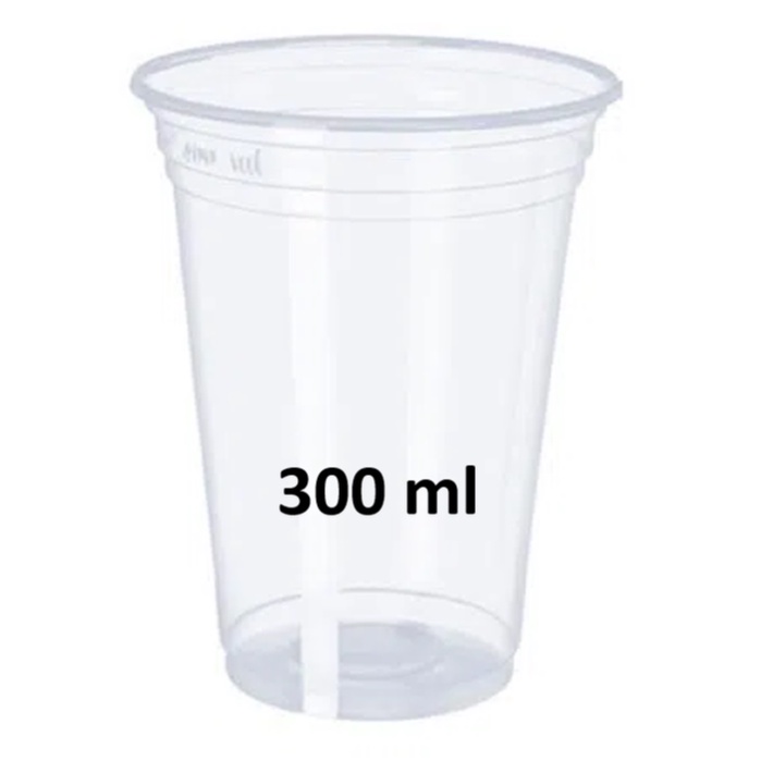 Copo Transparente 300ml PS Para Caldo de Cana Suco Refrigerante Bebida - 100 Unid. | Shopee Brasil