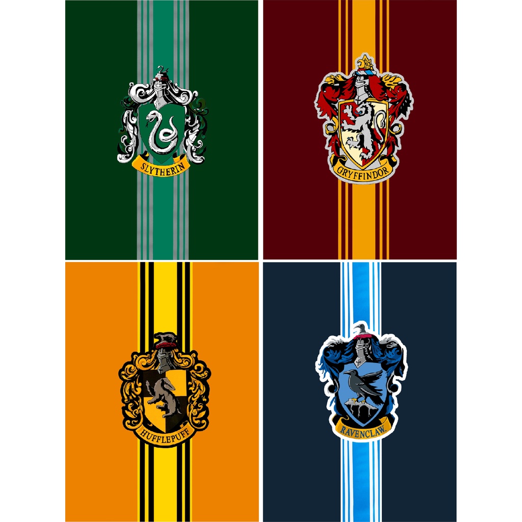 Plaquinha decorativo SEM MOLDURA Harry Potter - Sonserina, Corvinal ...