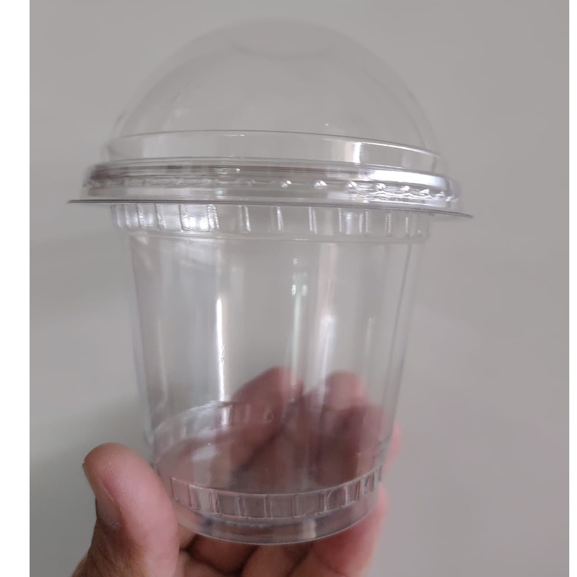 50 un Copo 300 ml com Tampa Bolha e Reta Sem Furo Resistente G830 ...