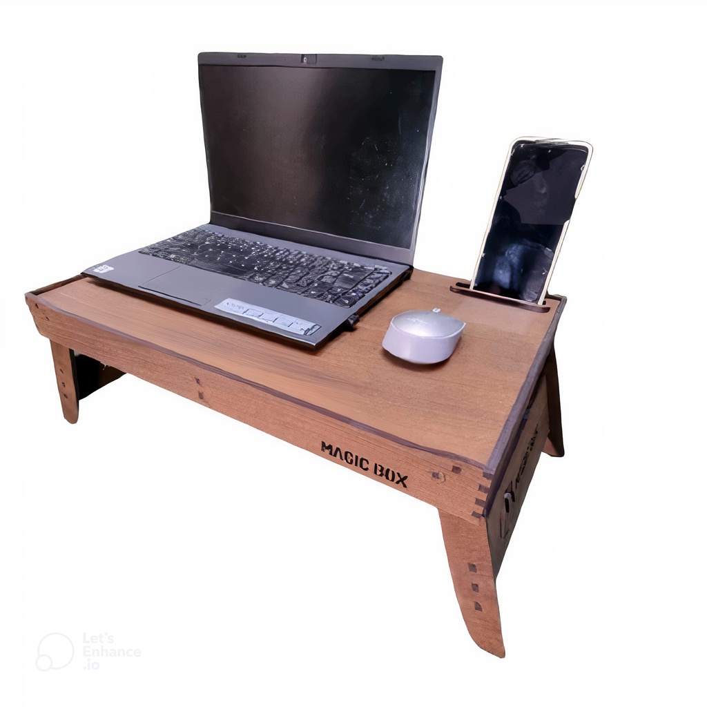 Suporte Apoio Notebook Trabalhar Cama Colo Bandeja Mdf | Shopee Brasil