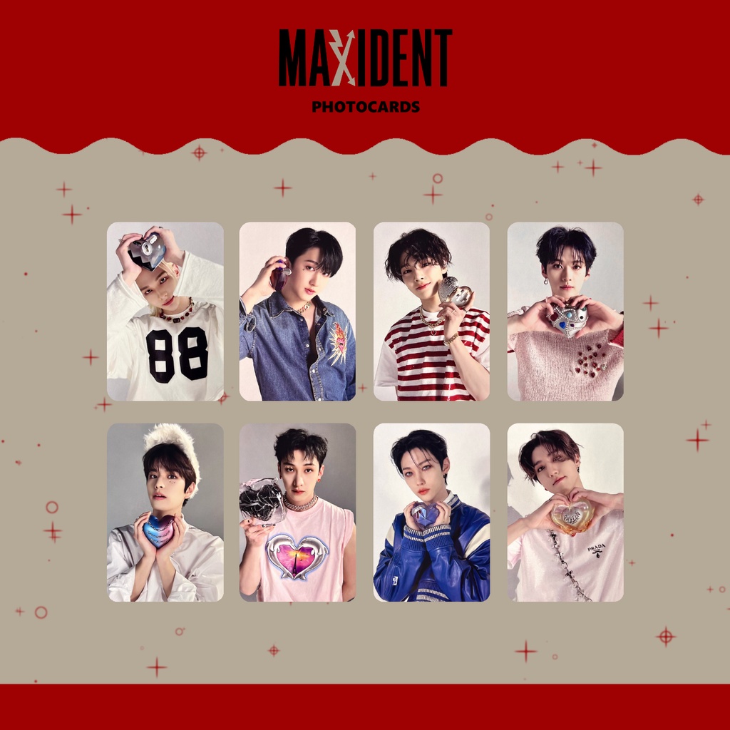 Kit Photocards Stray Kids- MAXIDENT Case ver. (frente e verso) | Shopee ...