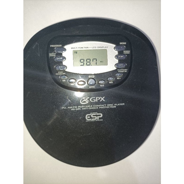 Discman GPX Modelo C4051 Walkman Vintage Detalhe nas Fotos | Shopee Brasil