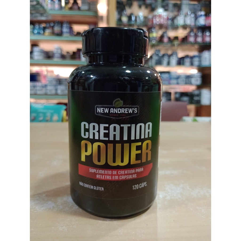 Creatina Power 120 cáps - New Andrew's | Shopee Brasil
