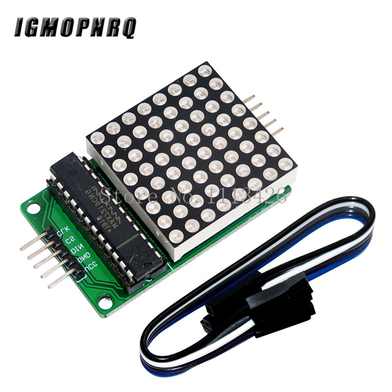 10PCS MAX7219 8 * Módulo De Matriz De Pontos Display De Microcontrolador MCU Controle De Tela ...